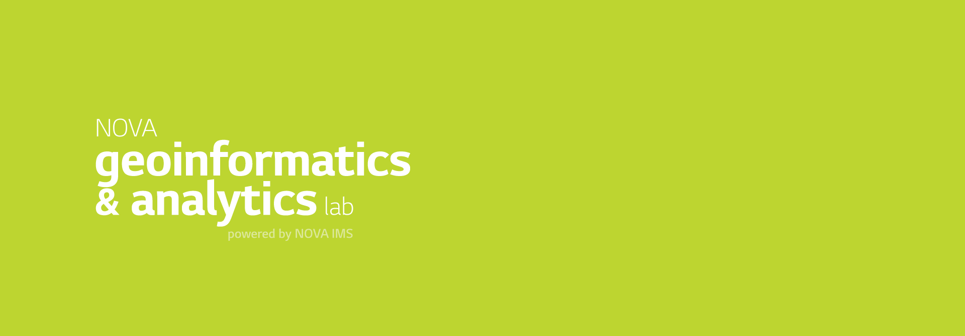 NOVA Geoinformatics and Analytics Lab | NOVA IMS
